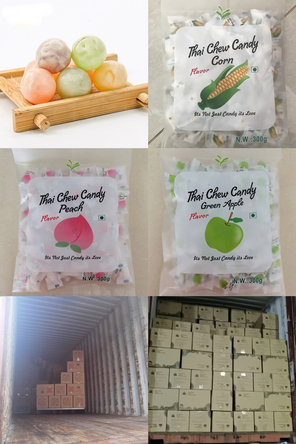 Thai Chew Candy cream coating jelly candy OEM order